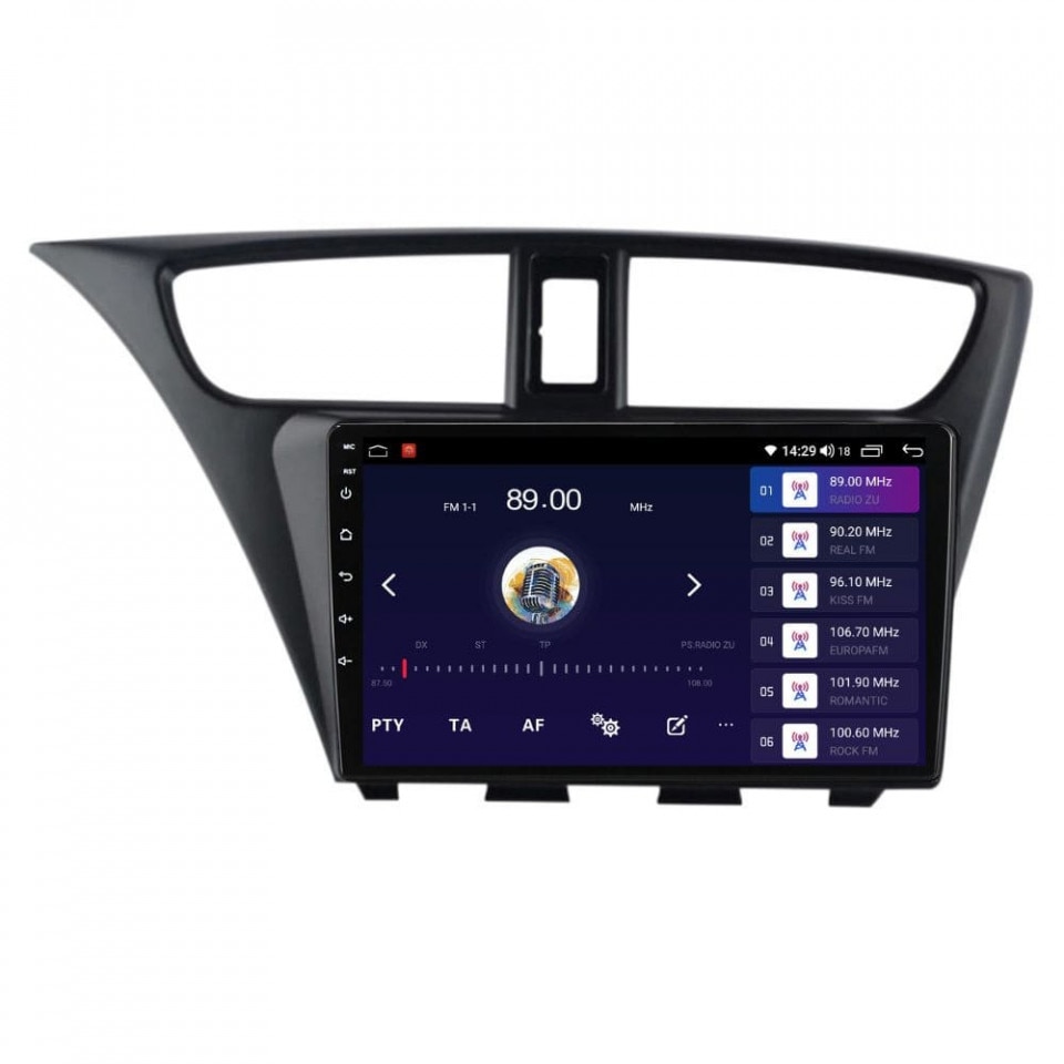 Navigatie dedicata Honda Civic IX Hatchback 2011-2015, 4GB RAM 64GB ROM ...