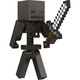 Figurina Mattel Minecraft Wither Skeleton, 8, 2 cm, cu 2 blocuri de ...