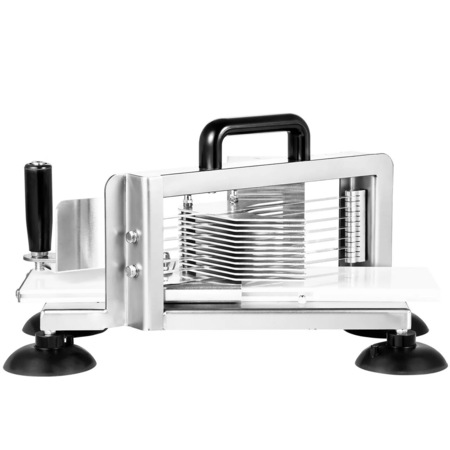 Feliator manual de rosii si legume, Inox, 6 mm, 4 x picioare cu ventuza ...