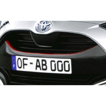 Декоративна лайсна за предна броня Toyota Yaris, червена, PW401-0D002 ...