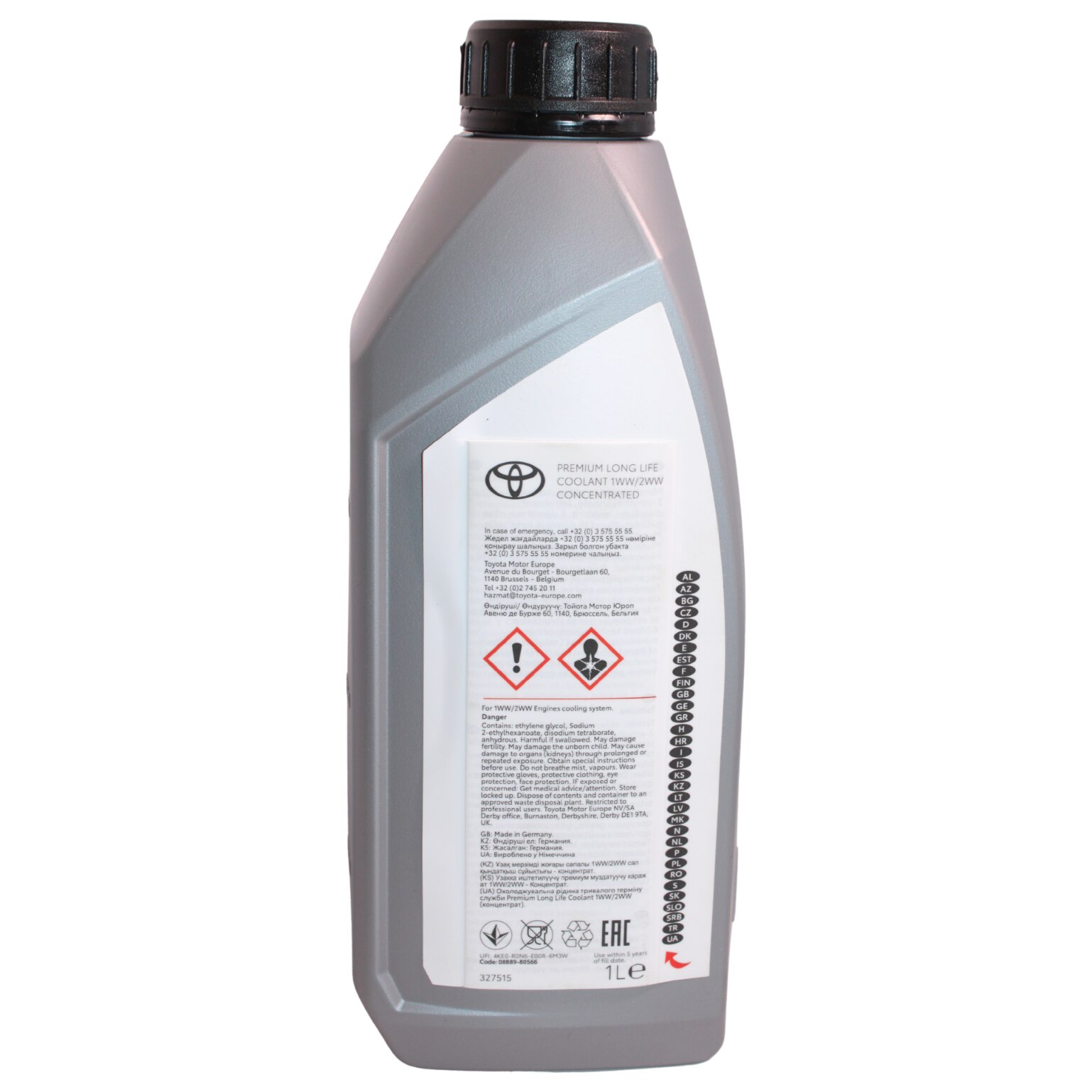 Antigel Toyota Premium Long Life 1WW 2WW 08889-80566, concentrat - eMAG.ro