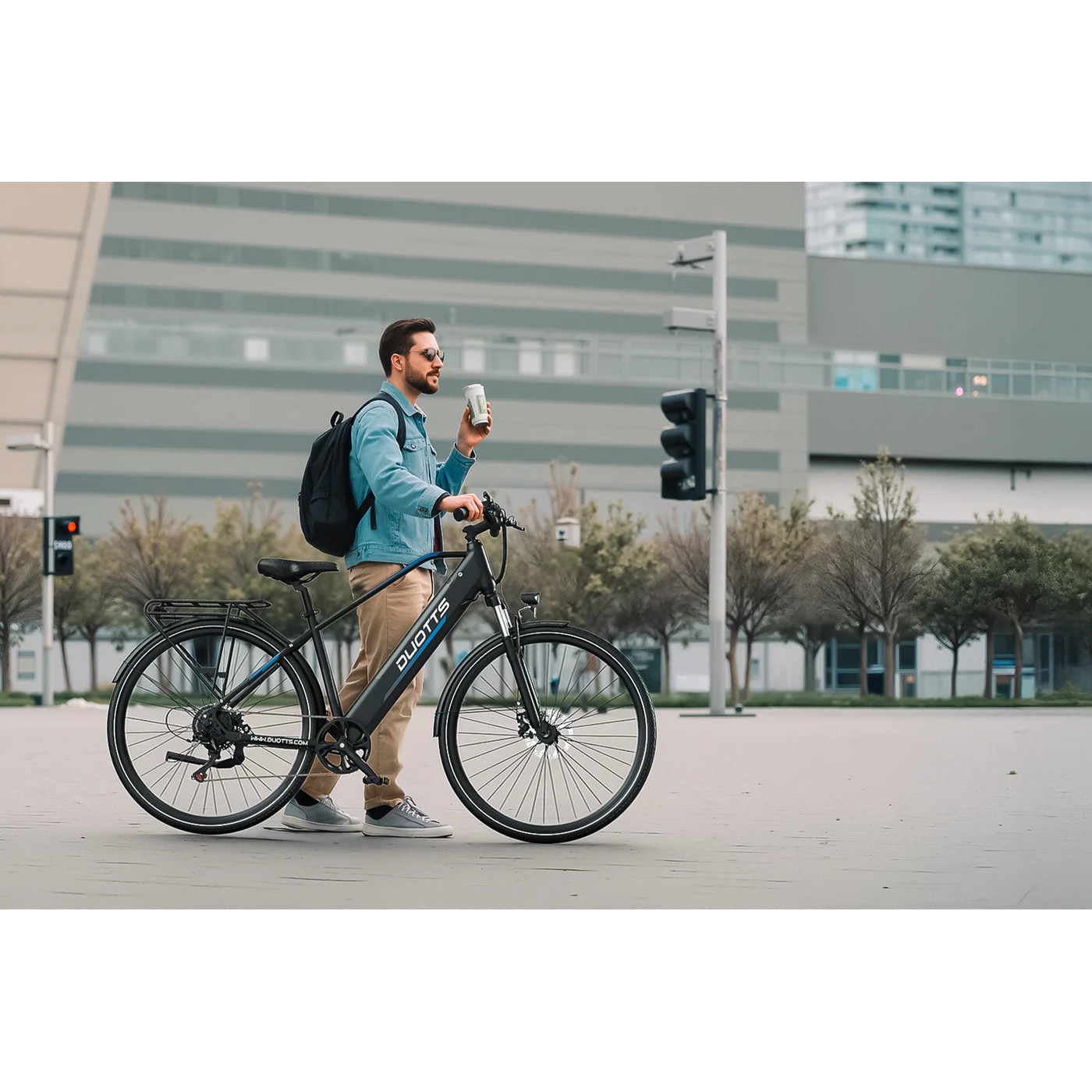 Bicicleta Electrica DUOTTS C29 LITE, Motor 250W, 1 x baterie 36V/13Ah, autonomie 65 km, viteza ...