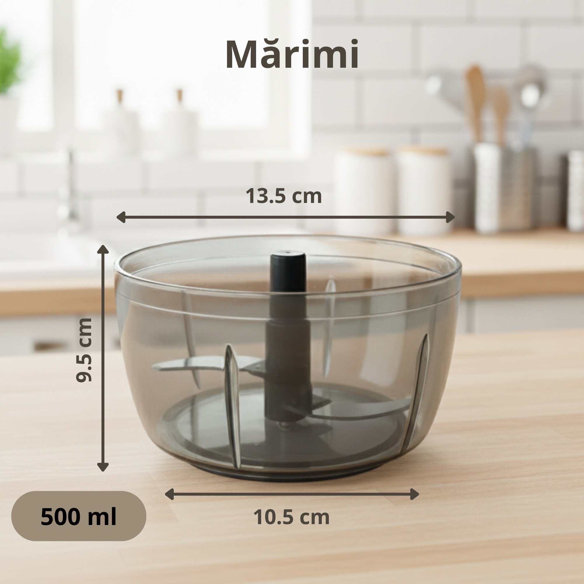 Mini tocator manual, pentru legume si fructe, Salestore®, tocator ...