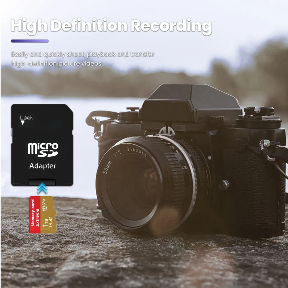 Card micro SDXC 1TB, Clasa 10, U3, 100MB/s, cu adaptor - eMAG.ro