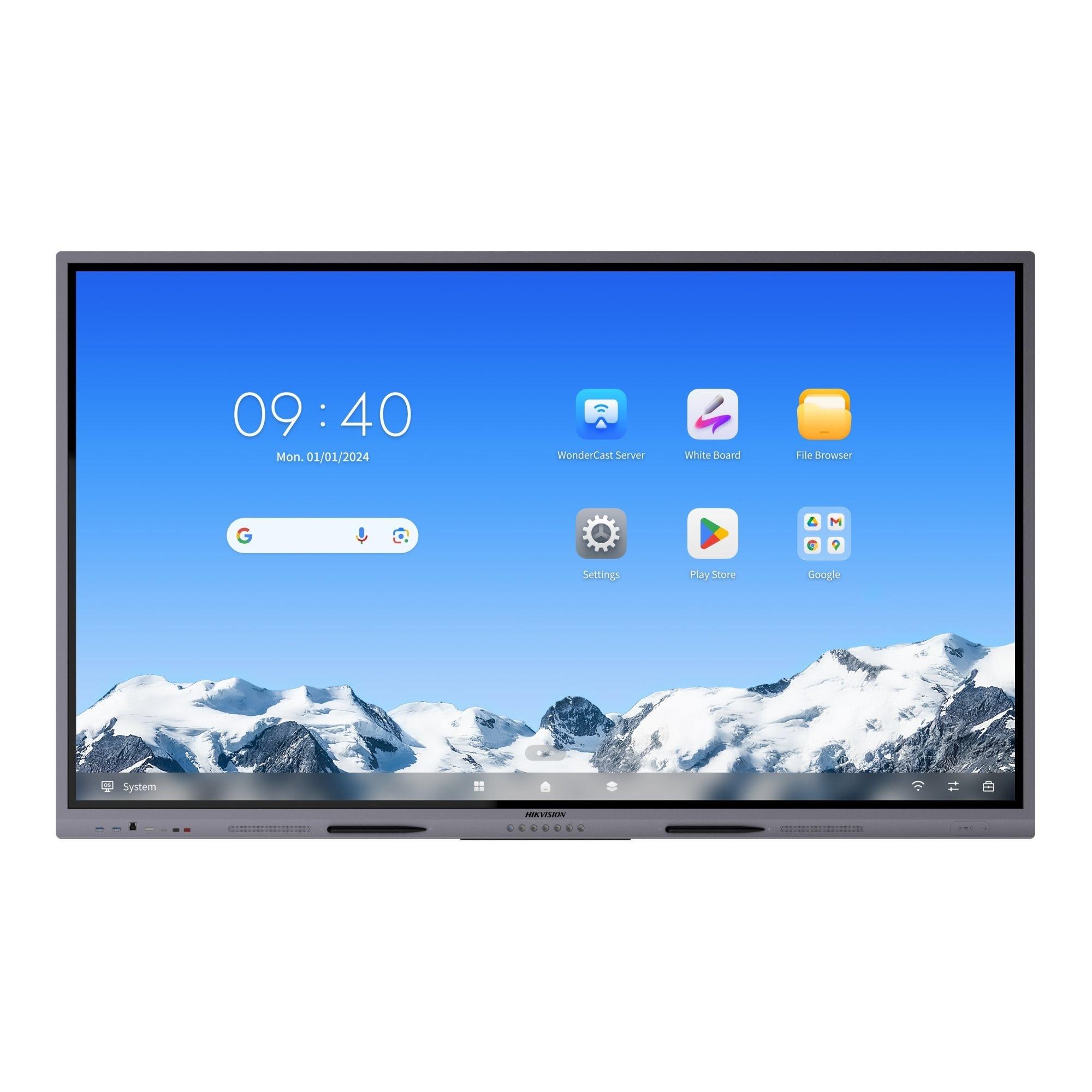 Monitor interactiv Hikvision 75" 4K, Android 14, EDLA - eMAG.ro