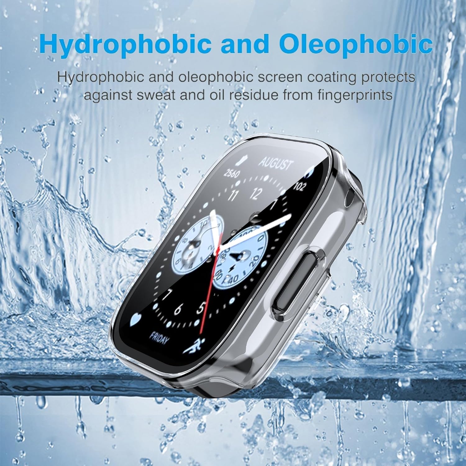 Carcasa Protectie PC cu Sticla Temperata pentru Xiaomi Redmi Watch 5 ...