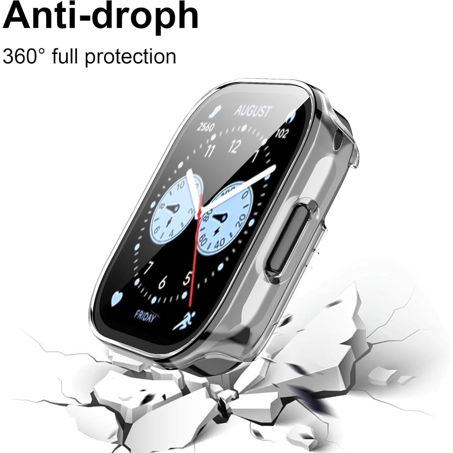 Carcasa Protectie PC cu Sticla Temperata pentru Xiaomi Redmi Watch 5 ...