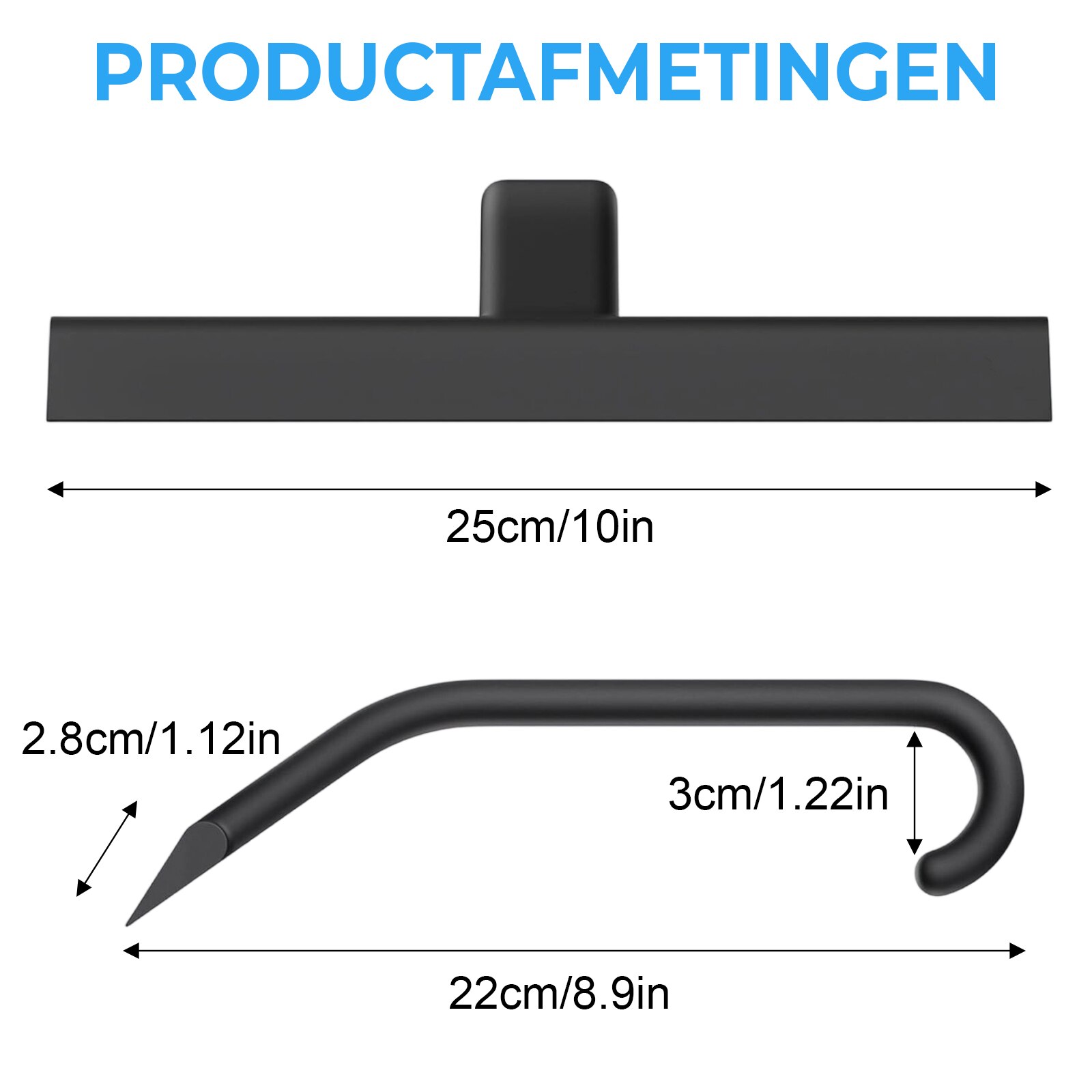 Stergator de geam, 25 cm, silicon, cu carlig integrat, pentru utilizare ...