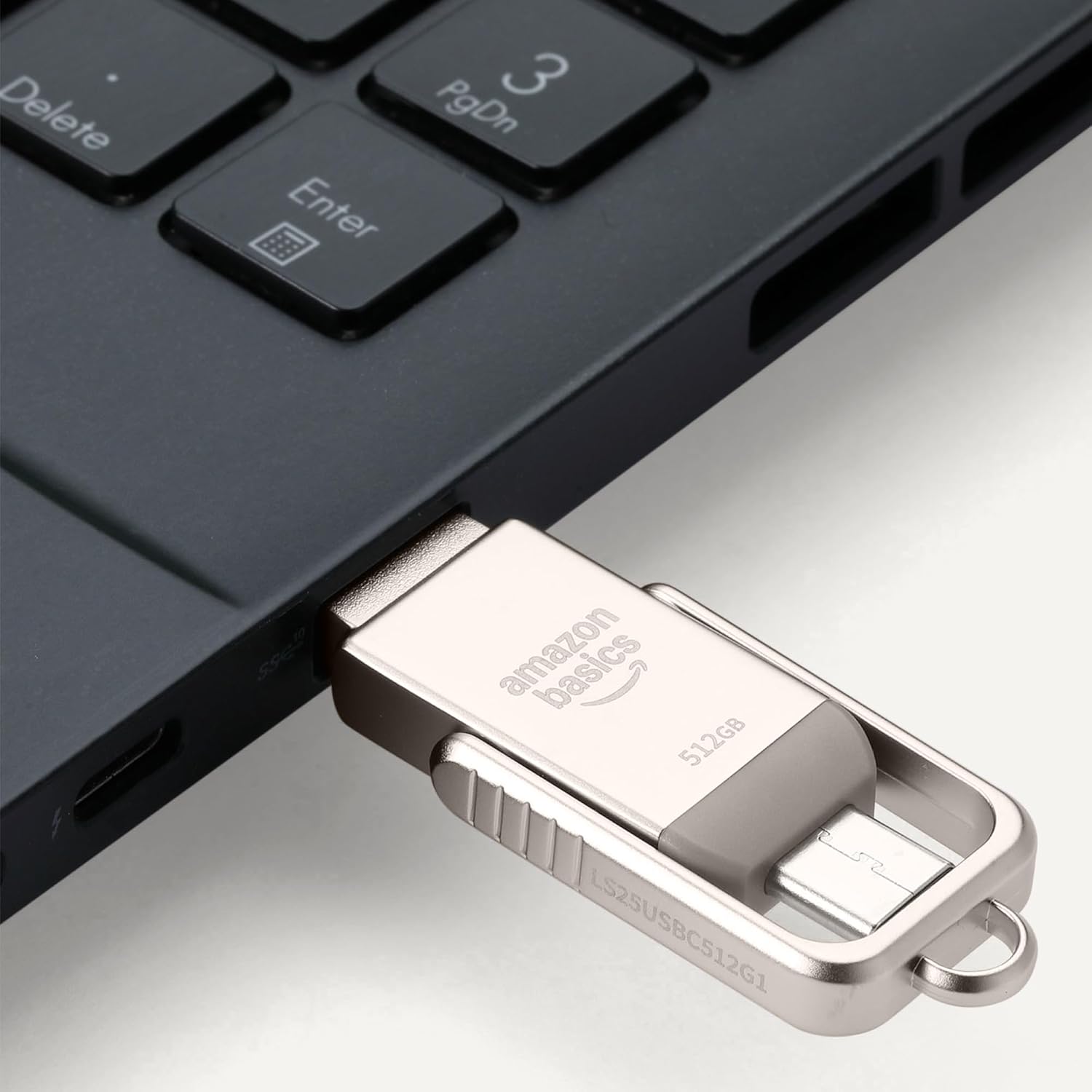 Stick USB 512GB Dual USB-C/USB-A, Metal, Argintiu - eMAG.ro