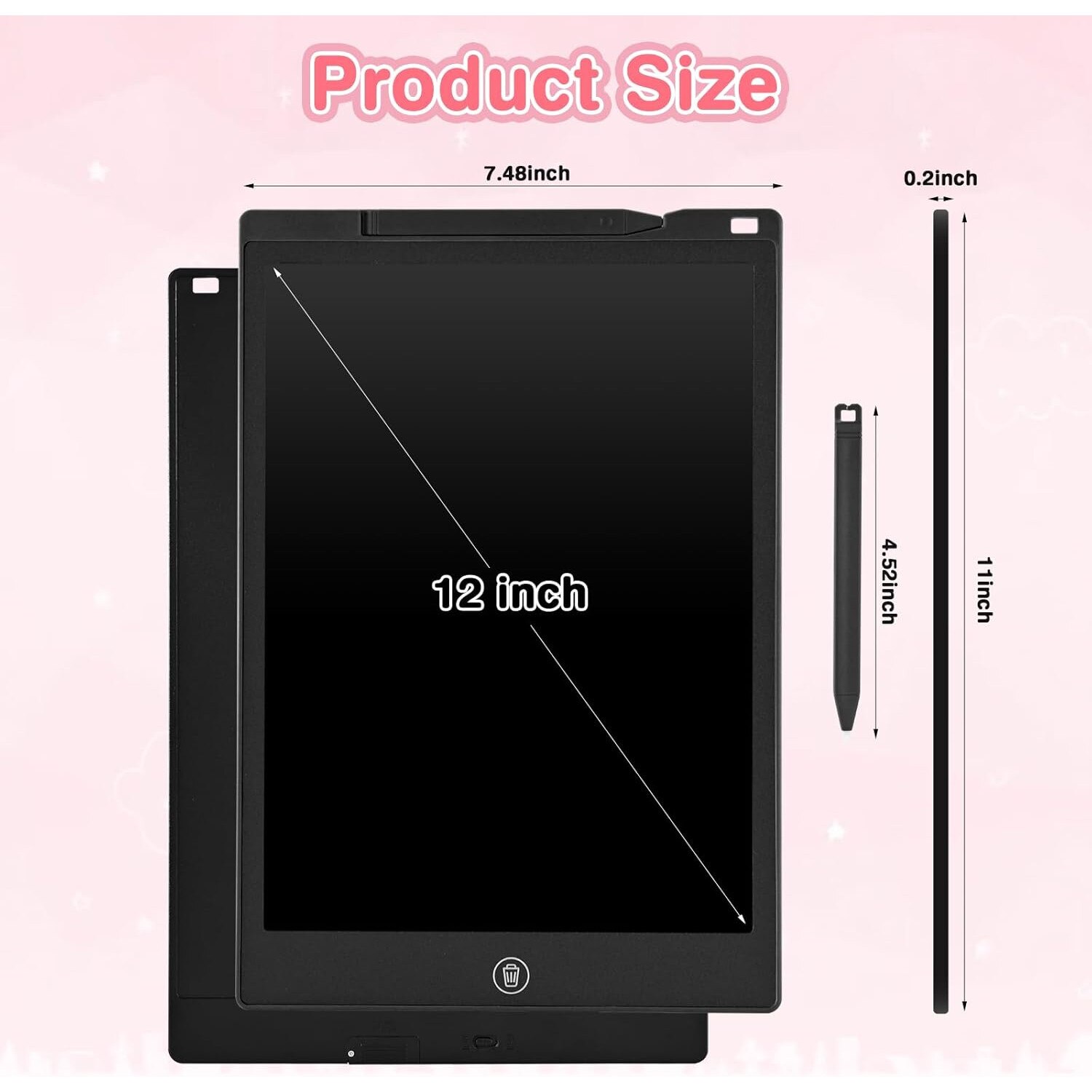 Tableta Desen Magic 12 Inch PINKCAT - Cadou Creativ Copii - eMAG.ro