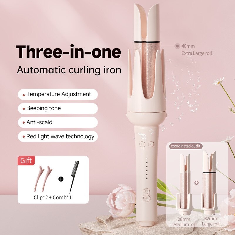 Ondulator automat 9 in 1, ceramic, 3 setari de temperatura, 4 accesorii ...
