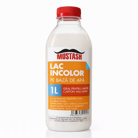 Lac incolor pe baza de apa 1L – pentru interior - eMAG.ro