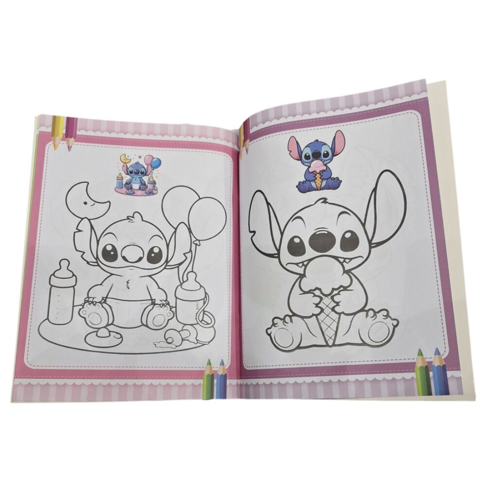 Carte de colorat pentru copii, Model Stitch, 28x21cm, 16 pagini ...