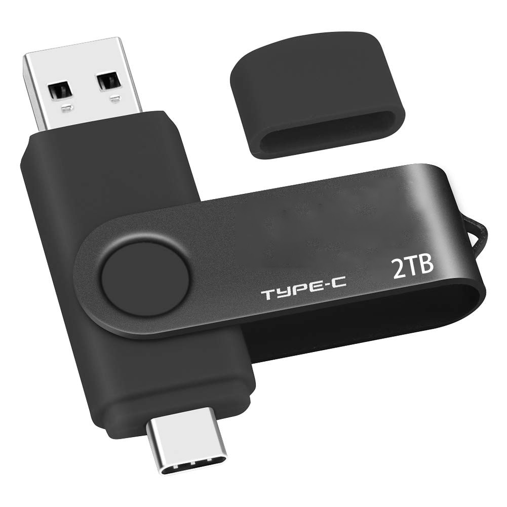 Stick memorie 2TB, Memorie USB 3.0, USB C 2000GB Flash drive, Viteza ...