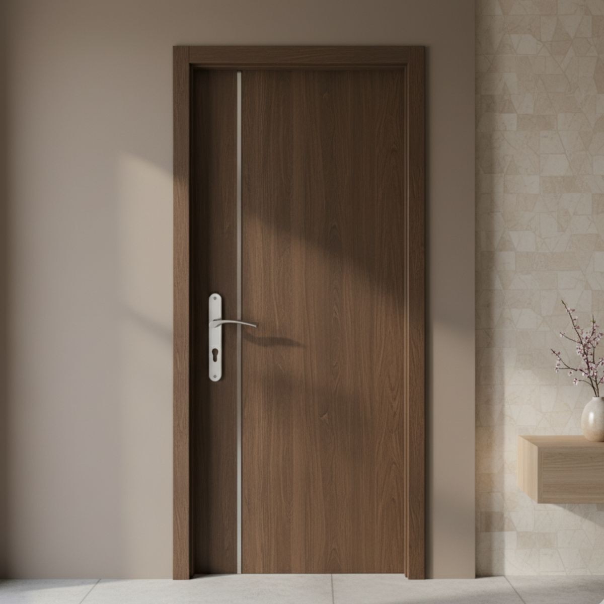 Klama usa interioara Noa, satinat, 90mm, aluminiu, set montare inclus ...