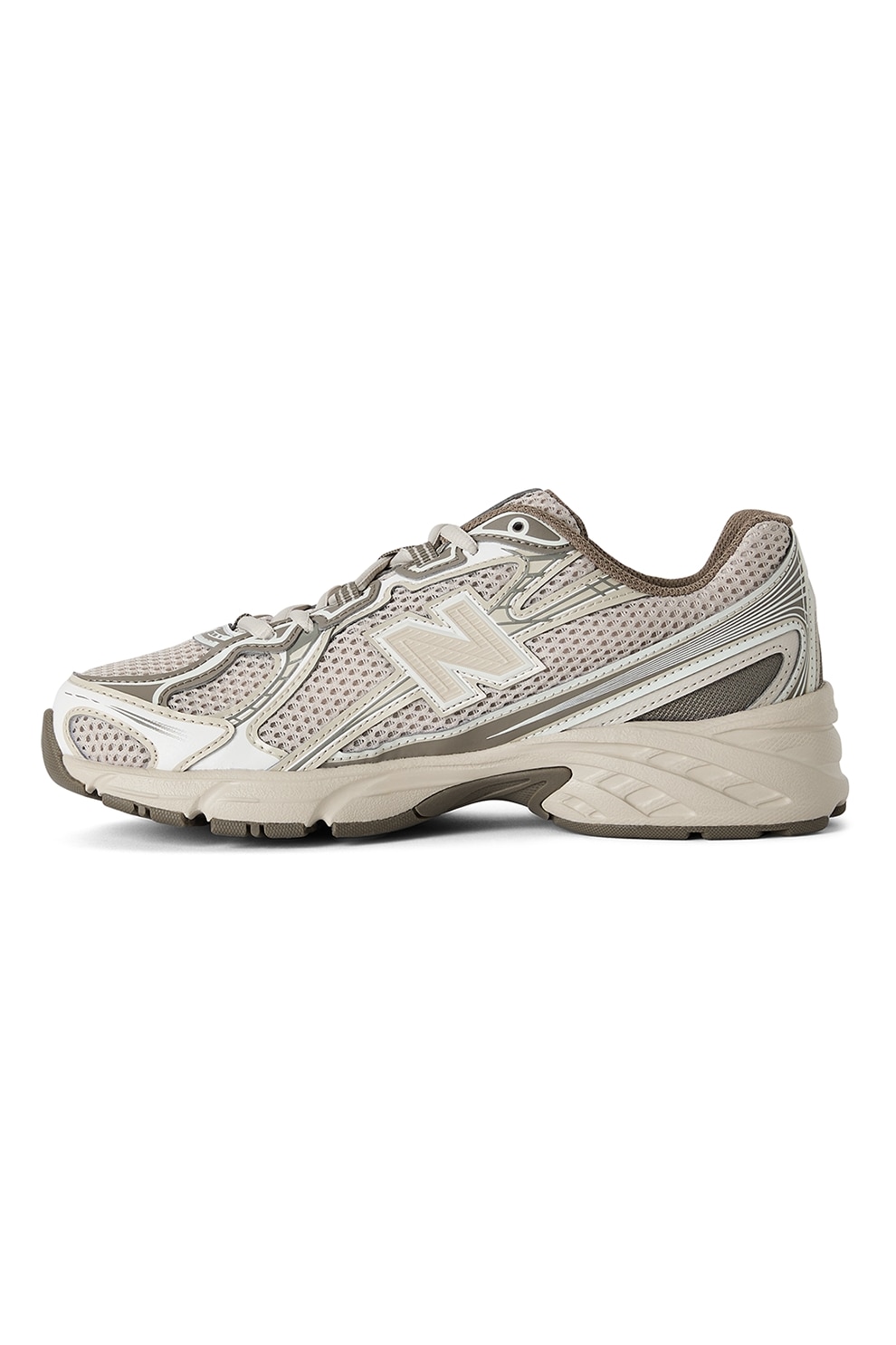 New Balance, Pantofi sport 530 din piele ecologica cu detaliu logo, Alb ...