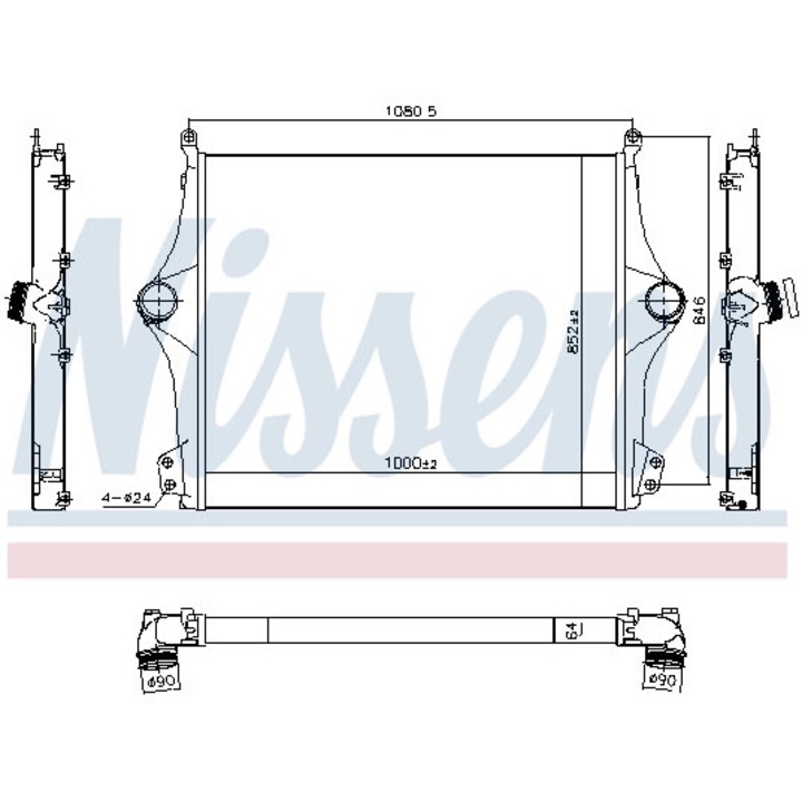 Intercooler, Compresor 961298 Scania G 2/P 2/R 2/S - eMAG.ro