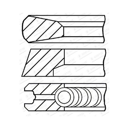 Set Segmenti Piston 08-445200-00 Alexander Dennis Enviro300 Scania F ...