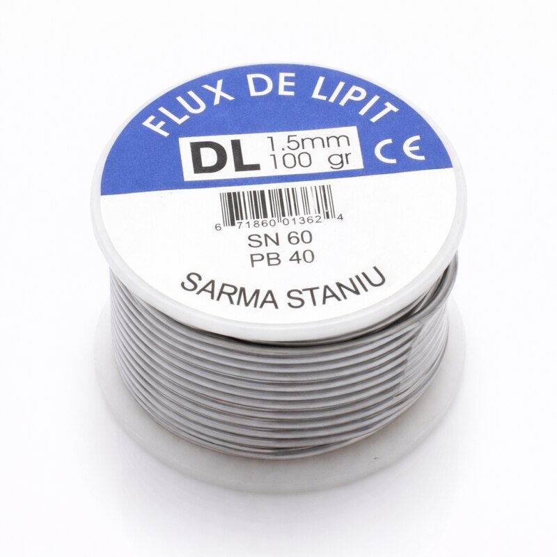 Fludor de lipit cu pasta, 100g, 1.5mm, SN60/PB40 - eMAG.ro