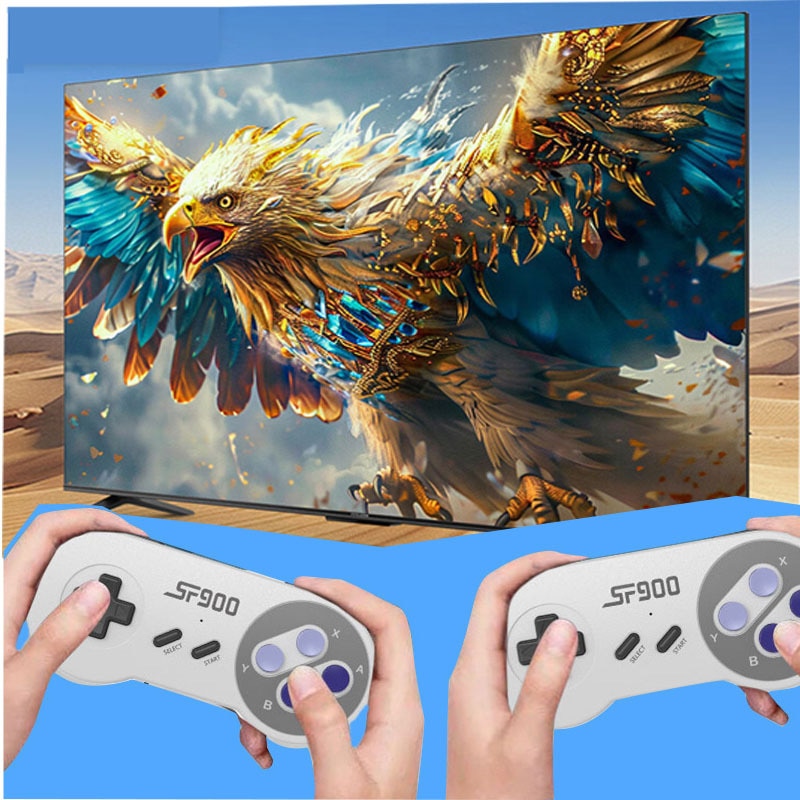 Consola de jocuri retro, 621 jocuri incluse, 2 controlere, HDMI - eMAG.ro