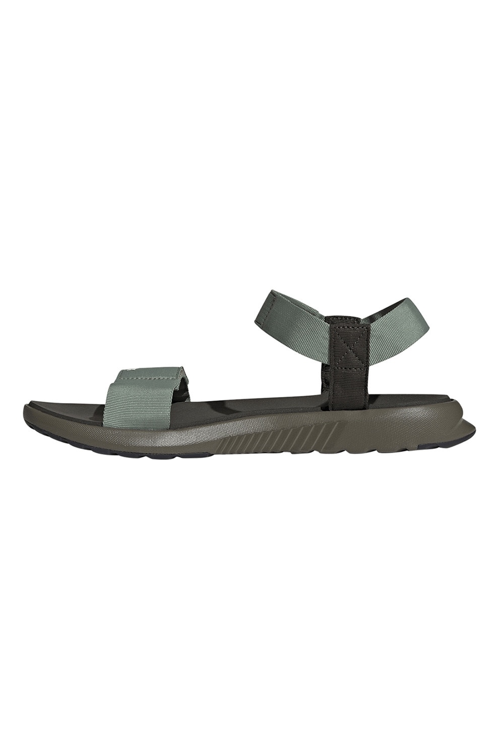 adidas Performance, Sandale cu velcro si logo discret Terrex, Negru ...