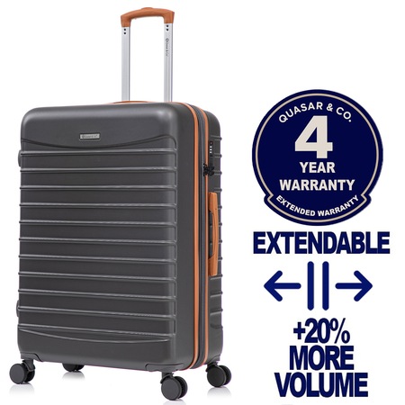 Troler mare extensibil Quasar & Co.®, 77x49x31-36cm, bagaj de cala ...