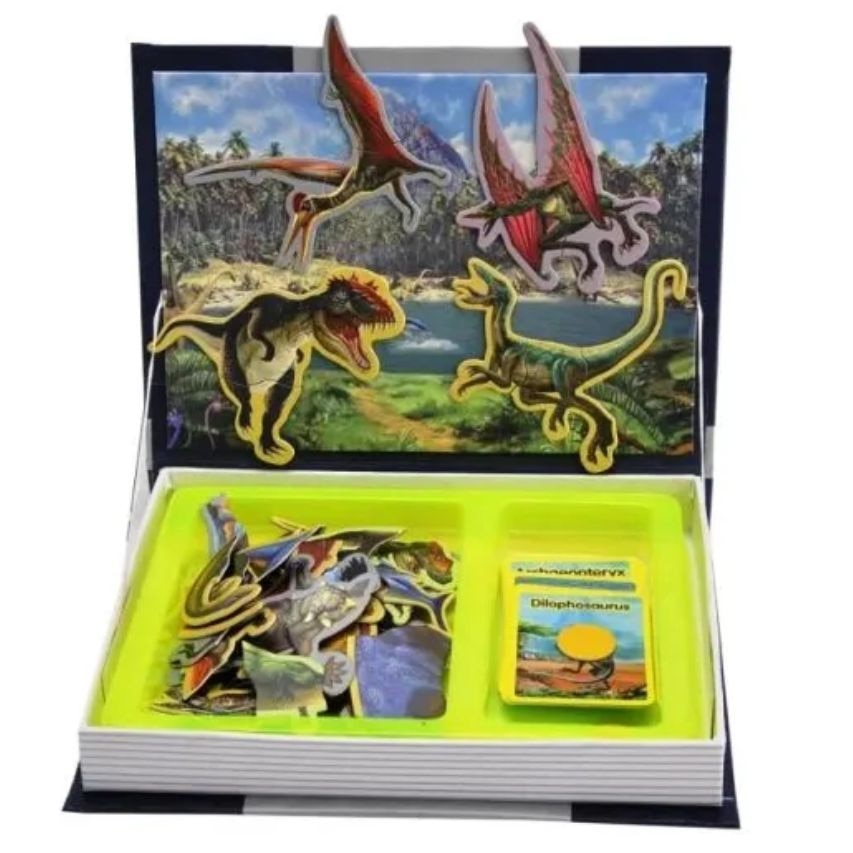Carte Magnetica Educativa cu Dinozauri – Magnetic Book Dinosaur Spell ...
