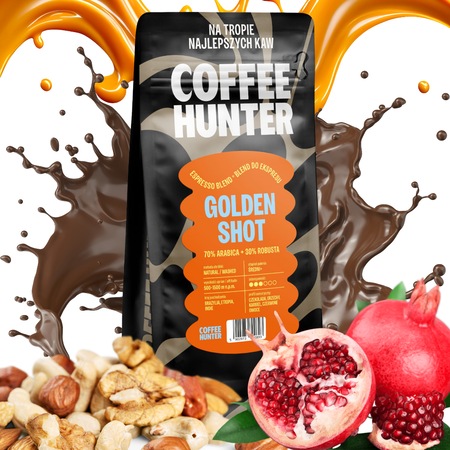 Cafea boabe Gold Blend 250g, 70% Arabica, 30% Robusta, COFFEE HUNTER ...