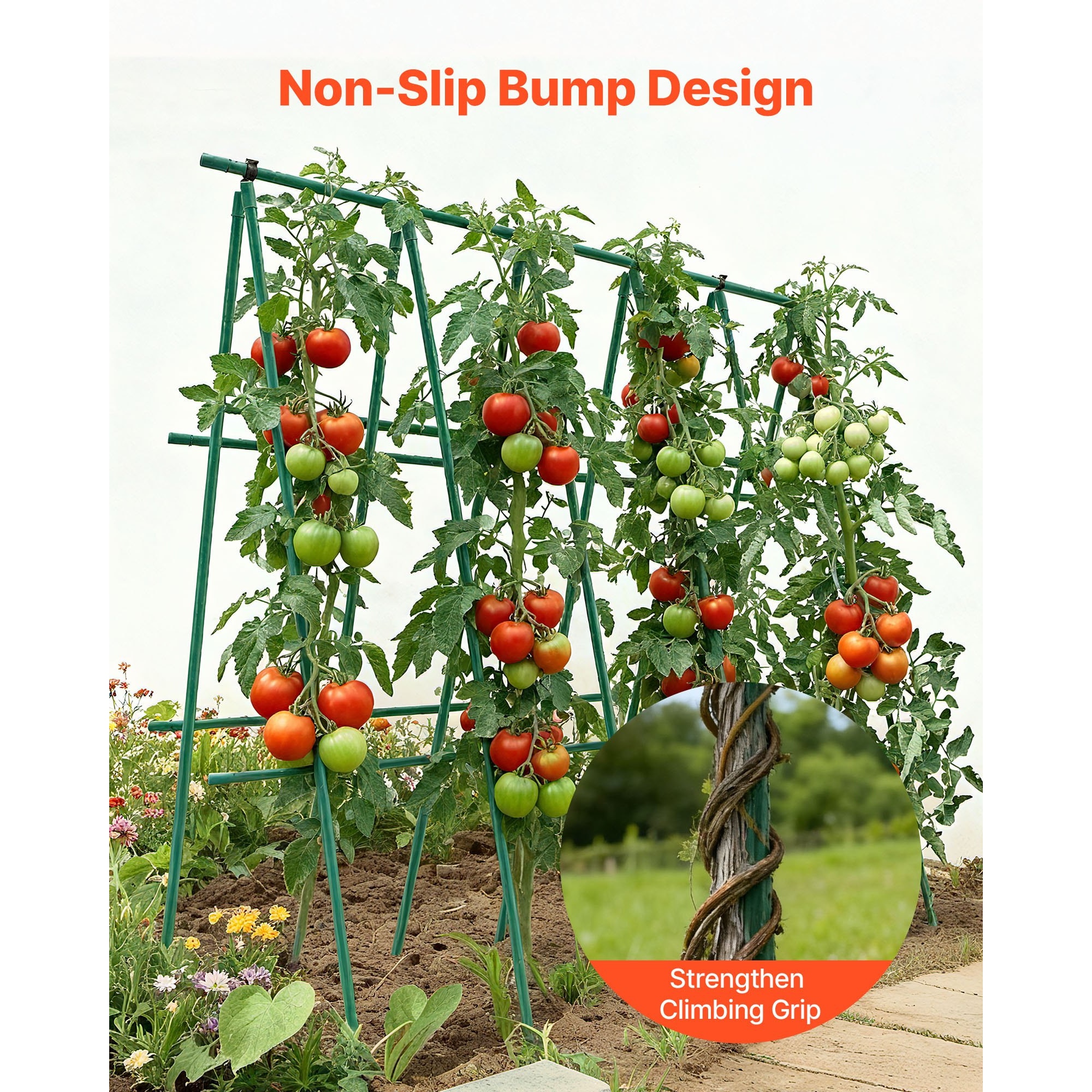 Araci si tarusi de gradina pentru plante, Set 50 buc, Lungime 180 cm ...