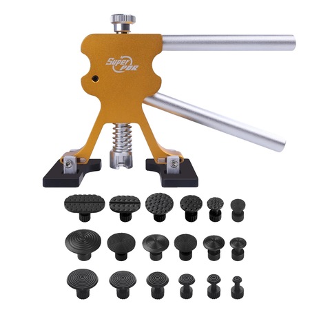 Kit de reparare a denivelarilor auto, metal, cu ventuze, set aurie ...
