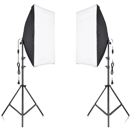 Set de softbox-uri pentru fotografie, 50x70cm, inaltime trepied 2m ...