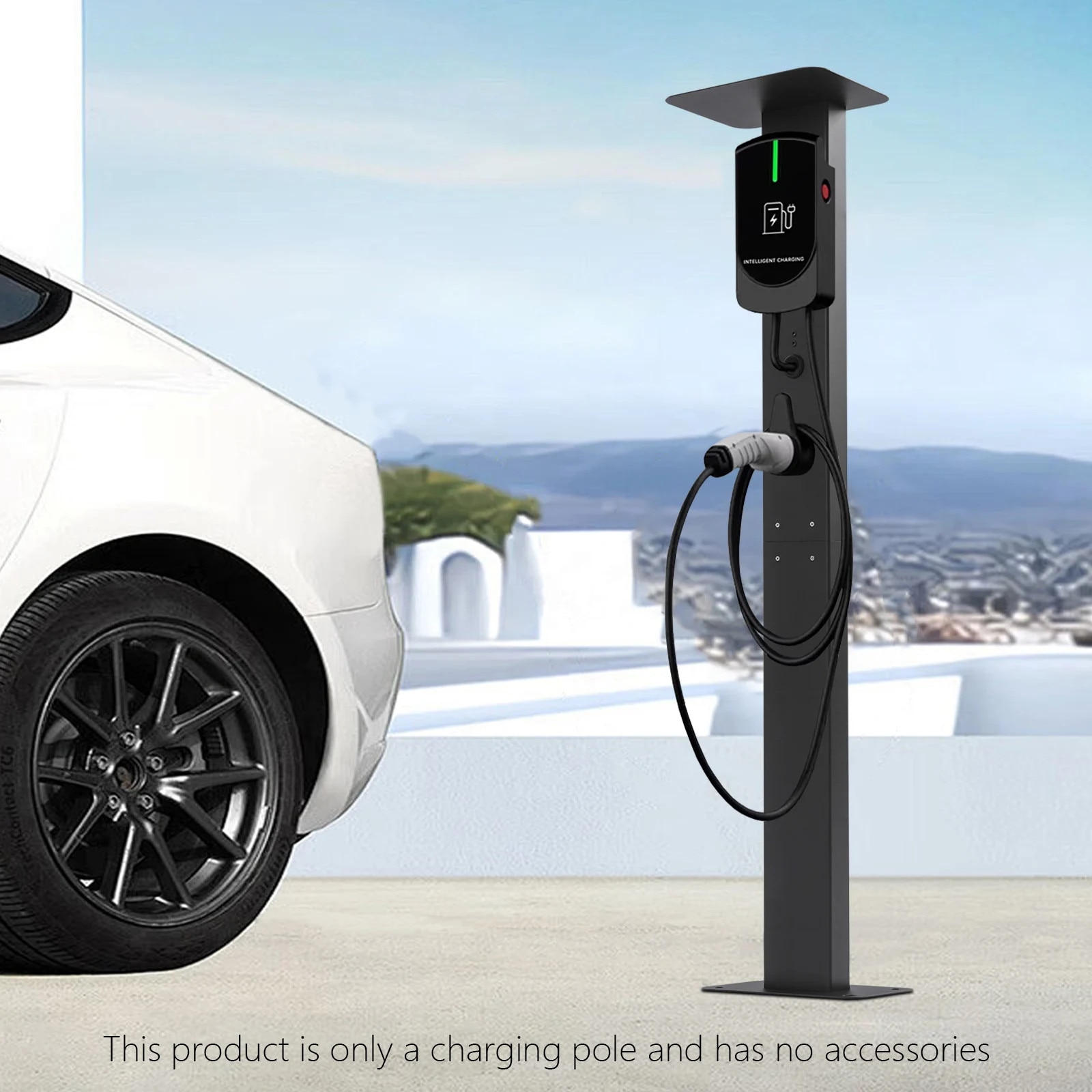 Statie de incarcare vehicule electrice, 28x21x130.5cm, montare pe podea ...