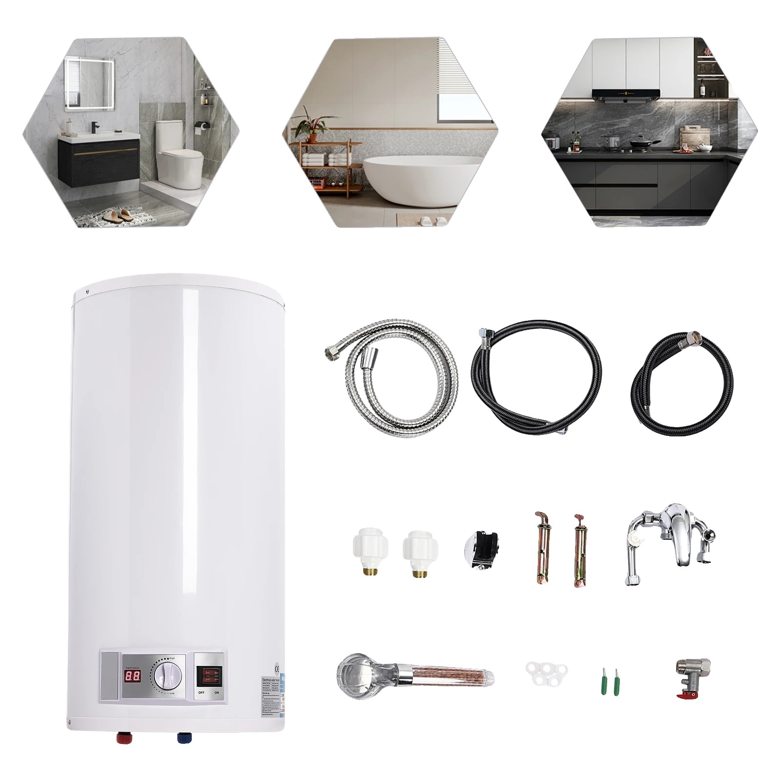 Incalzitor instant de apa, 220V, 2000W, IPX4, 50Hz - eMAG.ro