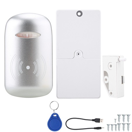 Incuietoare pentru control acces, set de 4 carduri, argintiu - eMAG.ro