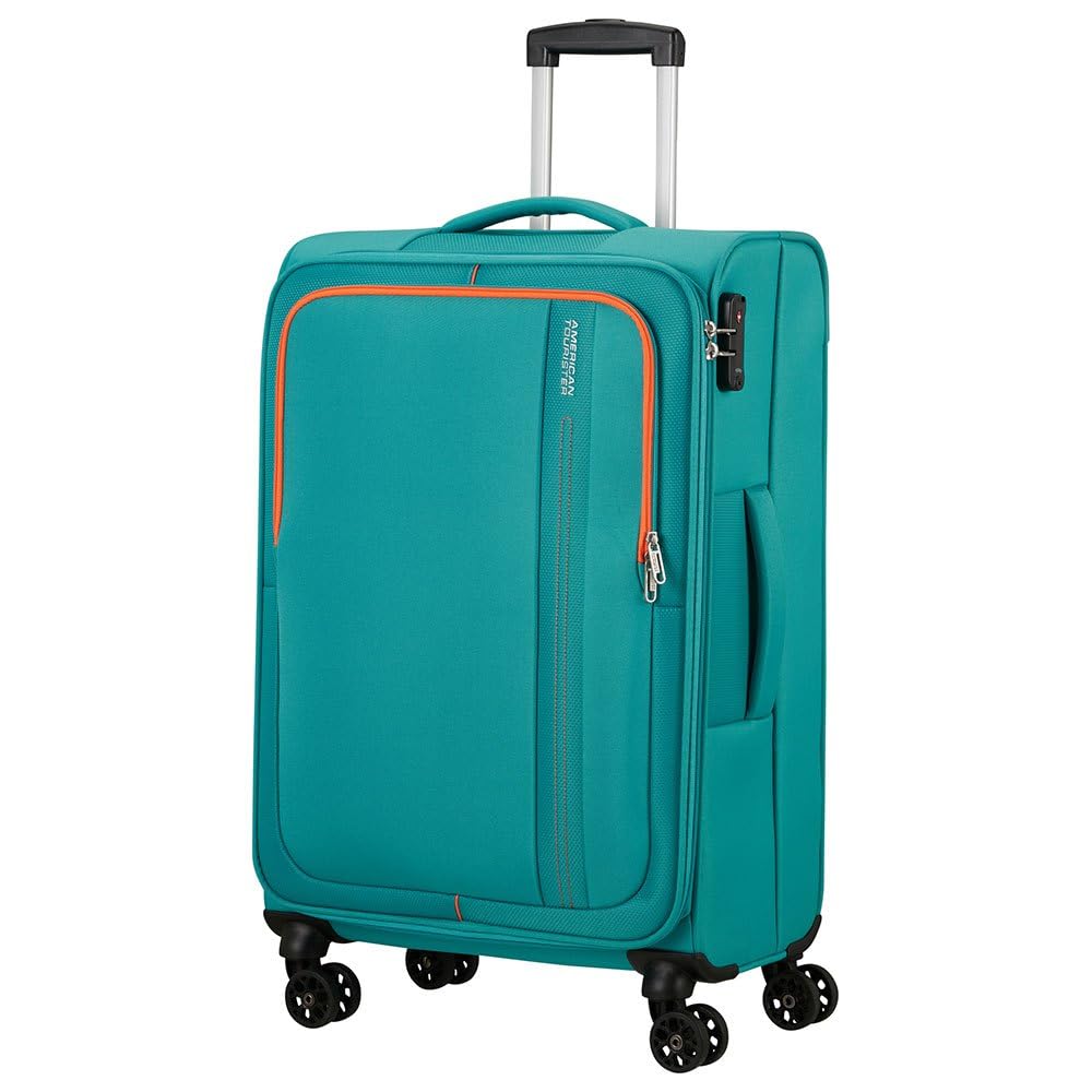 American Tourister Sea Seeker, Spinner M, Koffer, 68 cm, 61 L, Grun ...