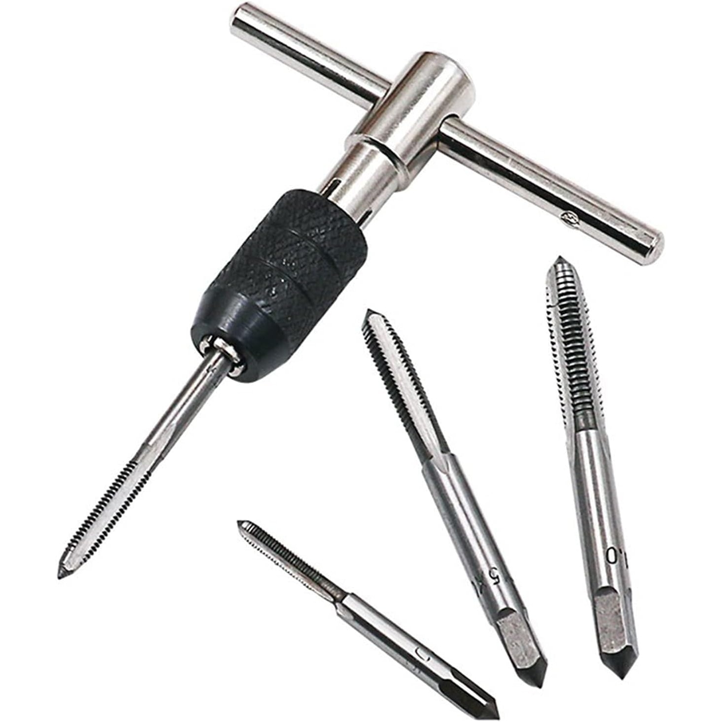 Set de unelte pentru filete, 5 piese, din otel aliat, design ergonomic ...