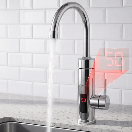 Robinet Electric Instant Apa Calda, IPX4, Cu Afisaj Digital, Bedee ...