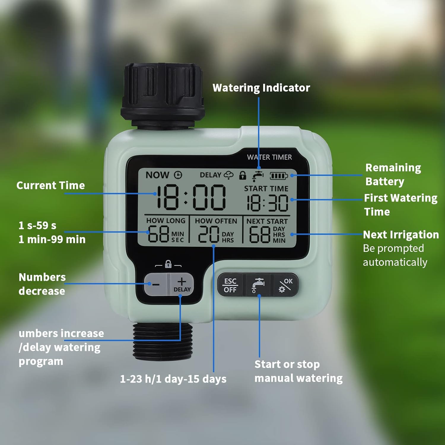 Sistem irigare automată Johgee, impermeabil IP55, multifunctional ...