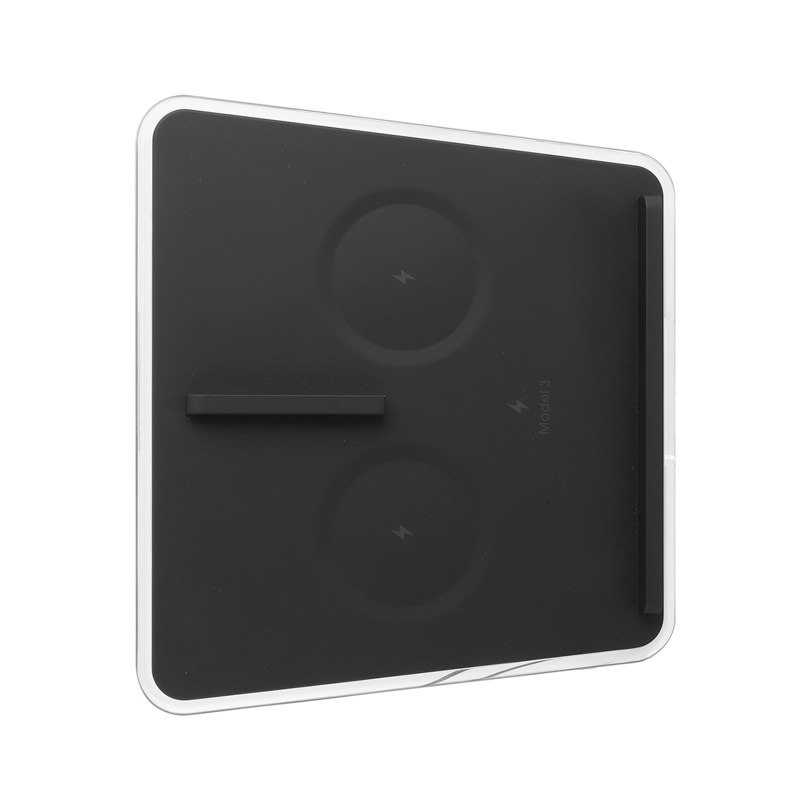 Pad de incarcare wireless auto 10W, incarcator dual pentru telefoane cu ...