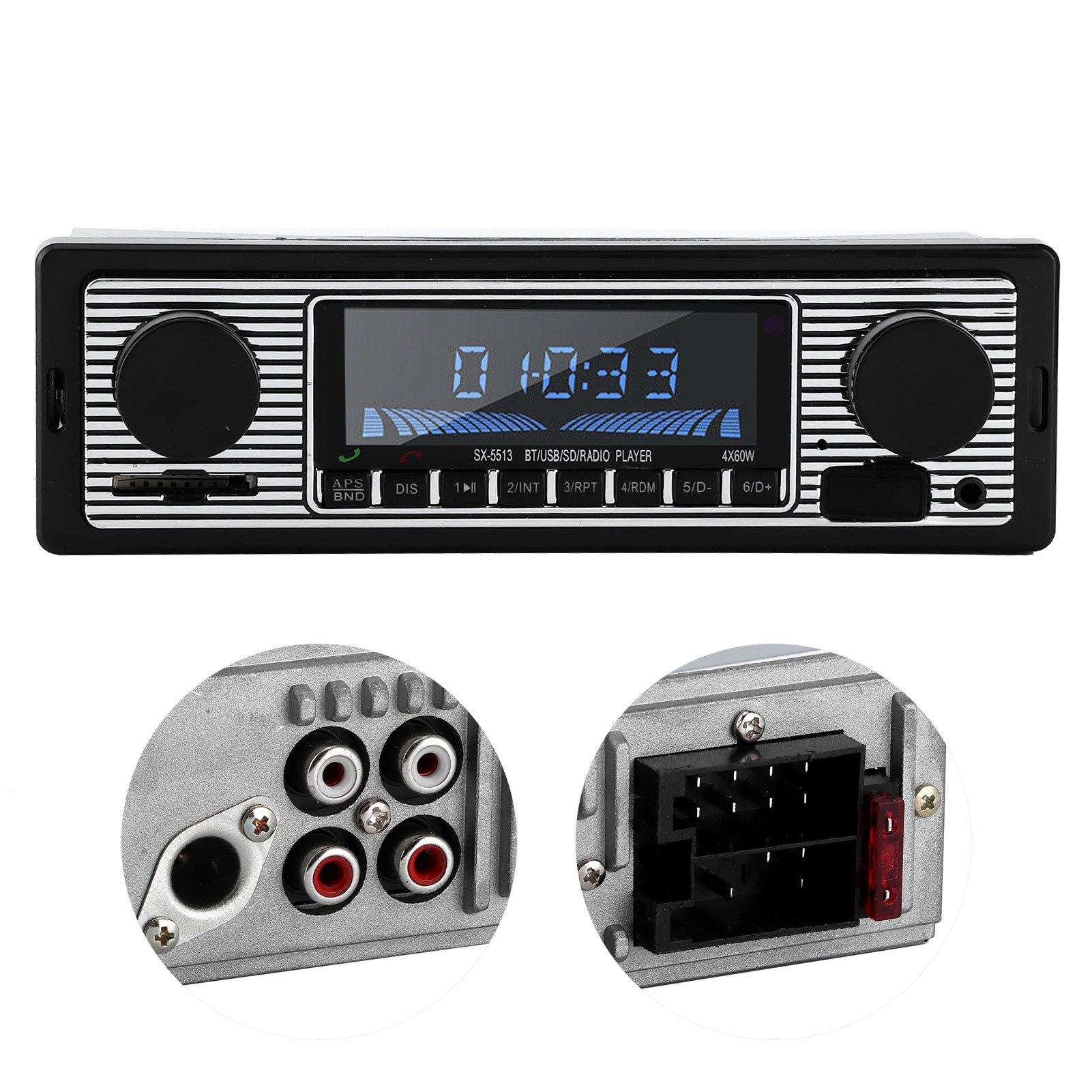 Radio auto Bluetooth Classic MP3, player muzical cu USB, SD, AUX, FM ...