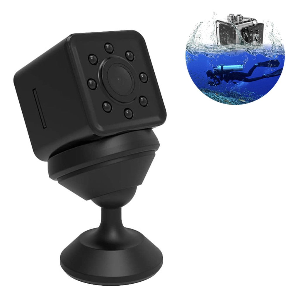 Camera mini DVR SQ13, neagra, 29.9x28x28mm, suporta card TF pana la ...