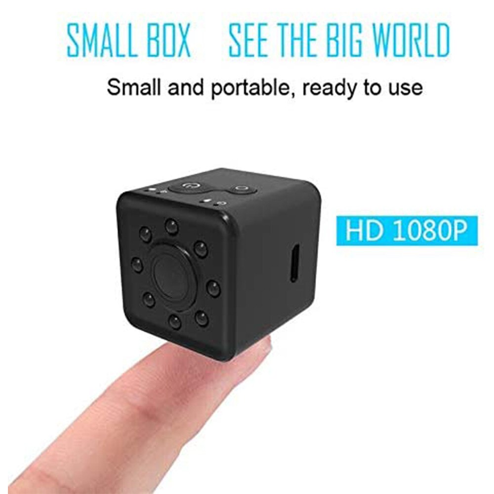 Camera mini DVR SQ13, neagra, 29.9x28x28mm, suporta card TF pana la ...