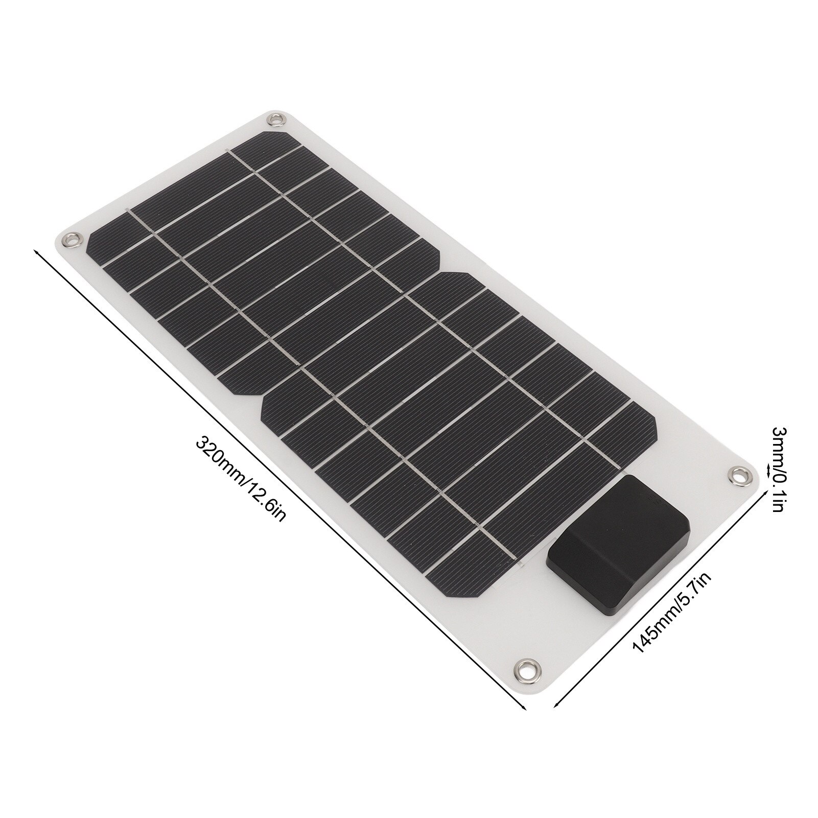 Kit panou solar 8W, 5V, iesire USB, rezistent la apa si socuri, pentru ...