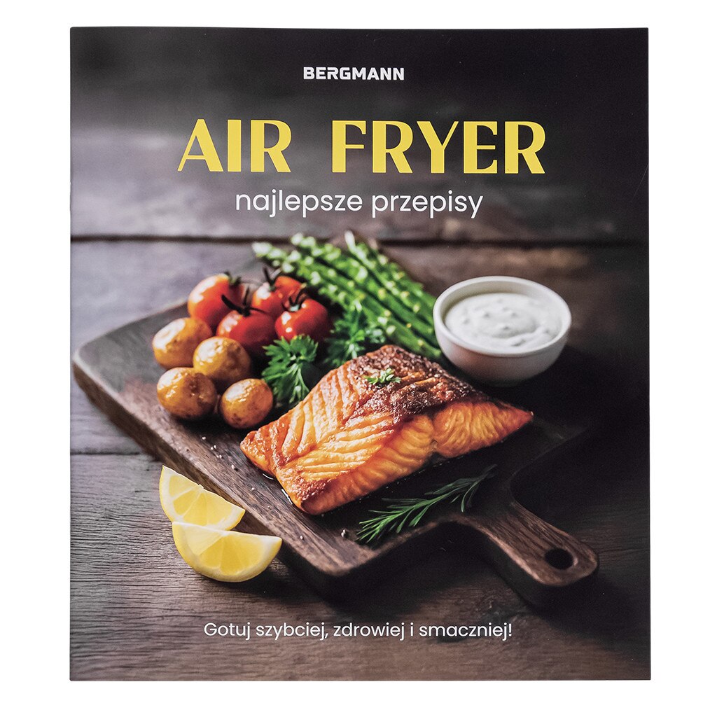 Friteuza cu aer cald BERGMANN YI, 8L, 1750W, 10 programe, touchscreen ...
