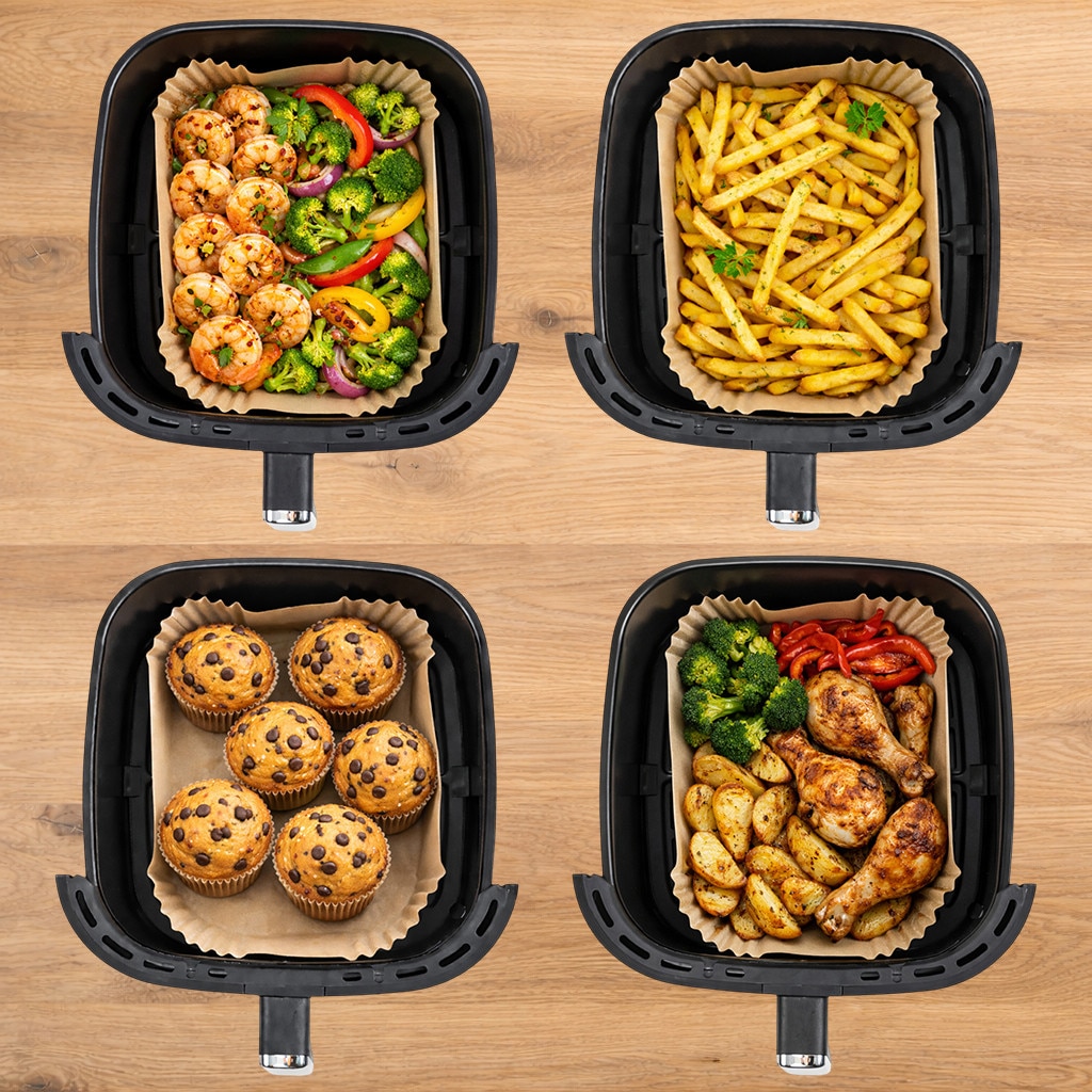 Friteuza cu aer cald BERGMANN YI, 8L, 1750W, 10 programe, touchscreen ...