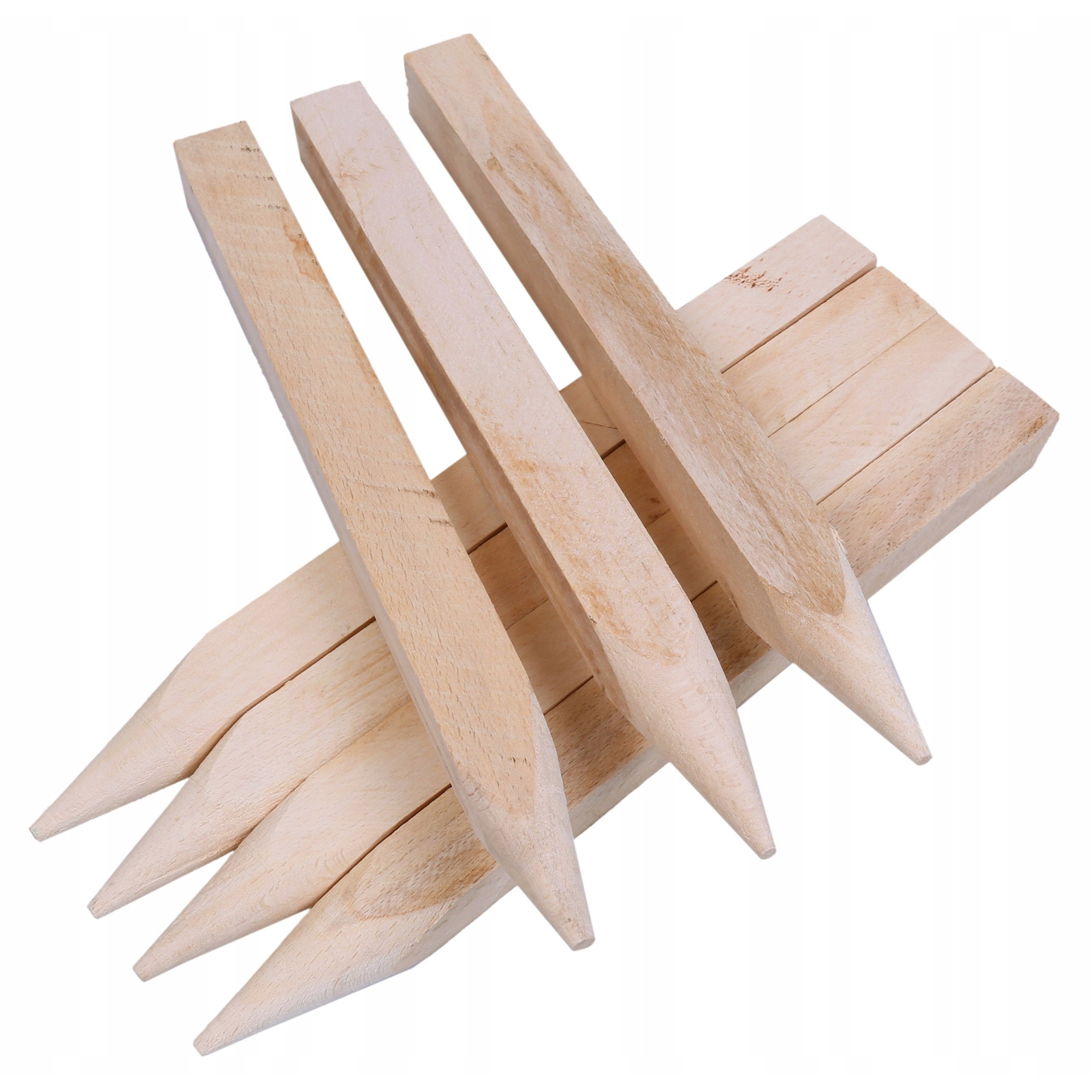 Set 20 Tarusi din Lemn Ascutiti 40 cm pentru Topografie si Constructii ...