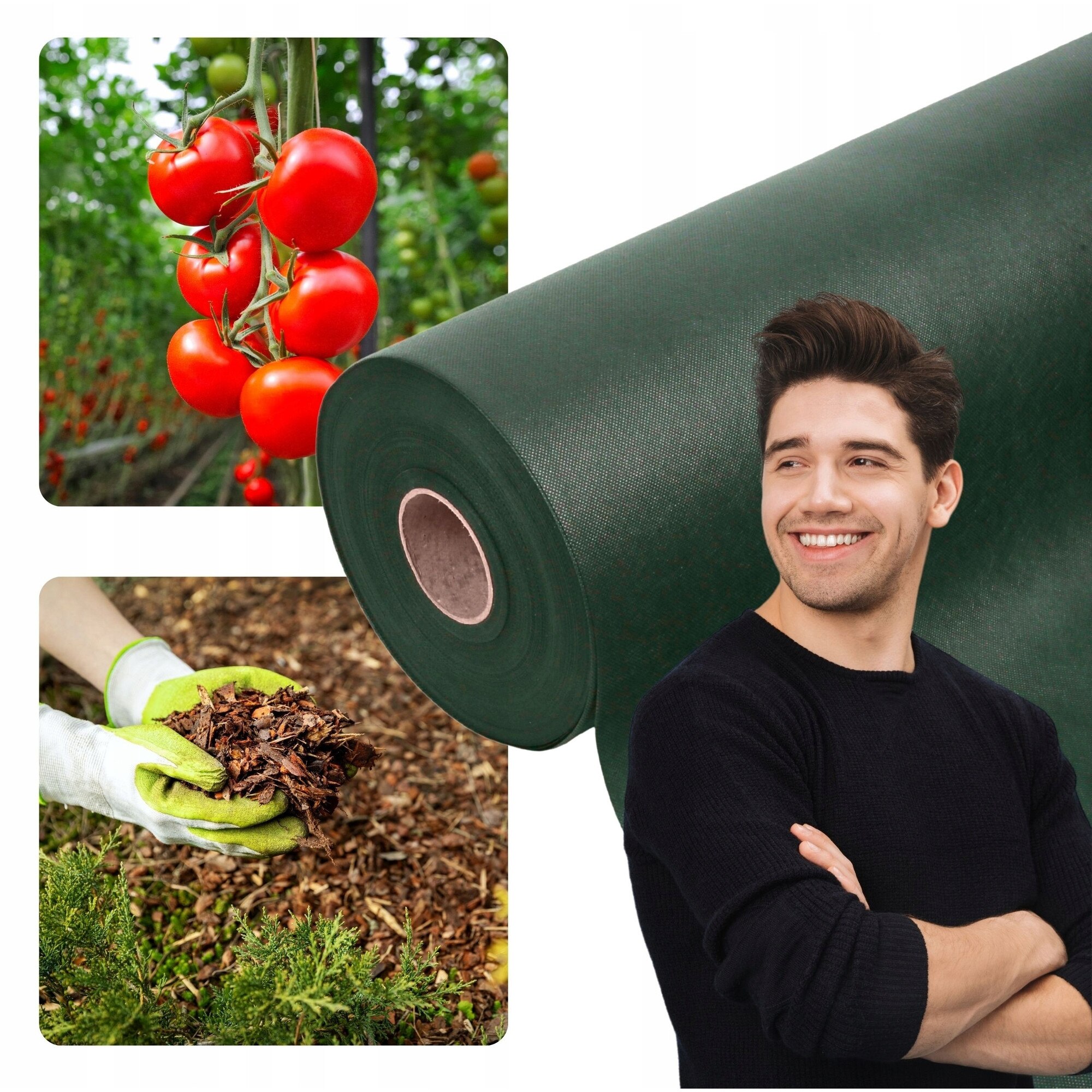 Folie anti-buruieni, Profesionala, Bellushortus, Verde, 50g/mp, 1.6m x ...