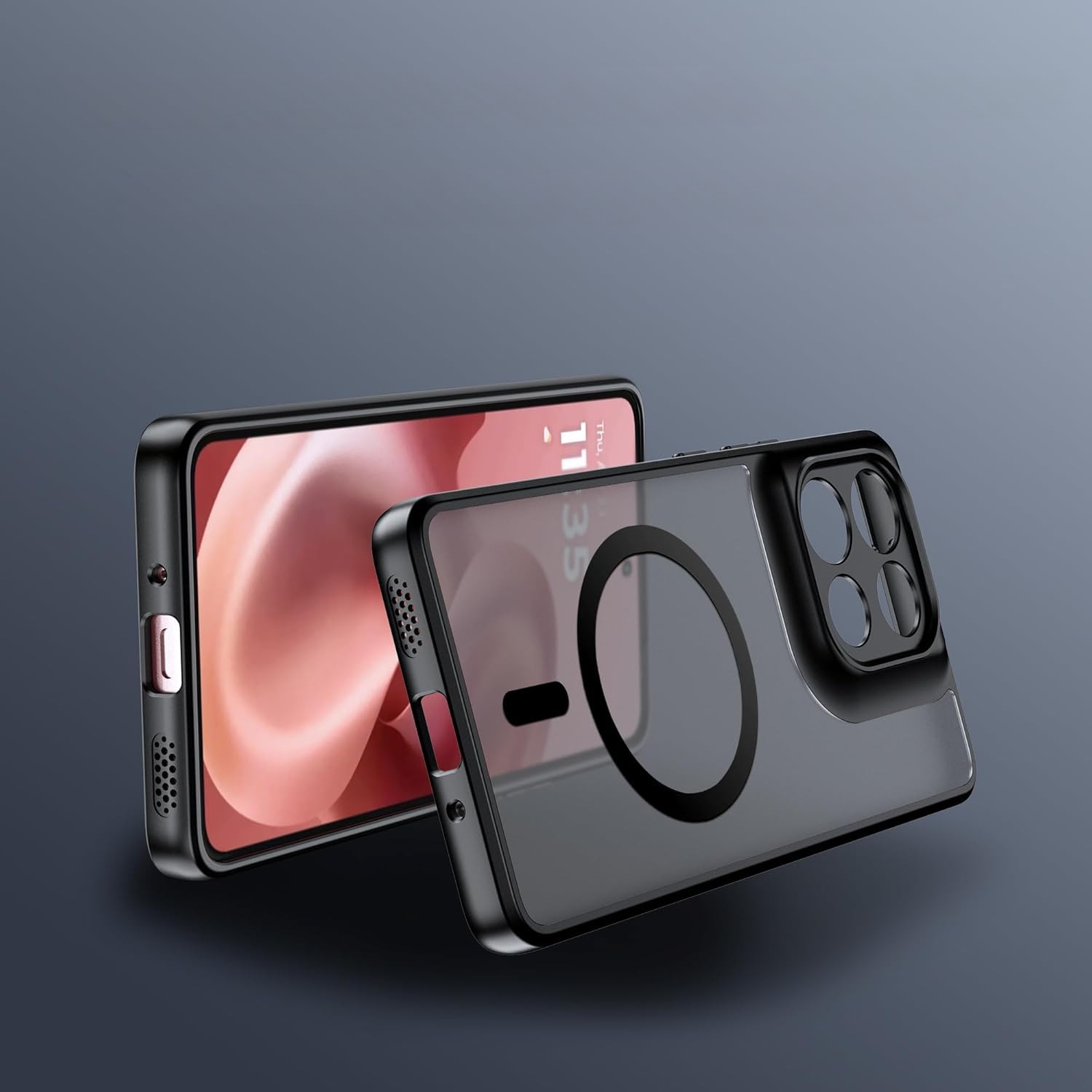 Etui hibrid pentru Motorola Moto G86 5G / G86 Power 5G, MagSafe, negru ...