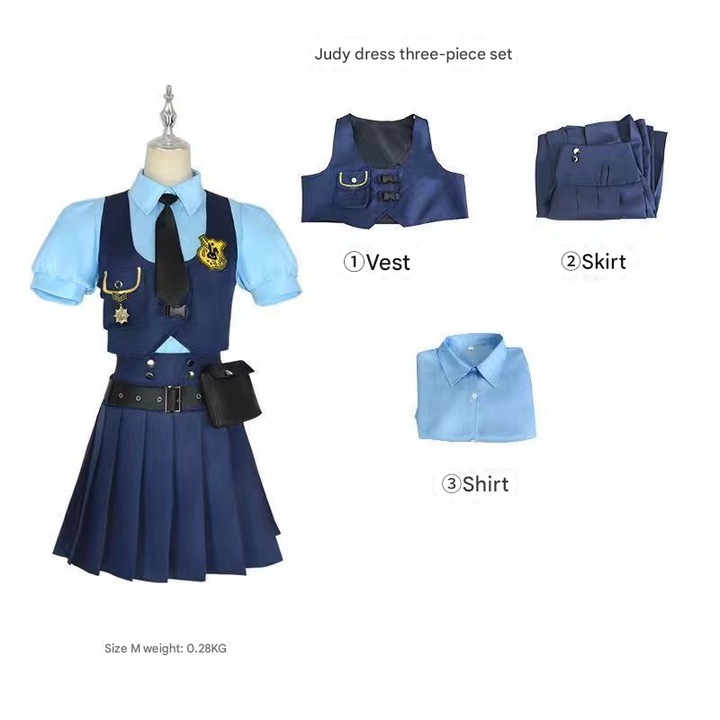 Zootropolis 2 farsangi jelmez, Judy Hopps, háromrészes szett, rövid ...