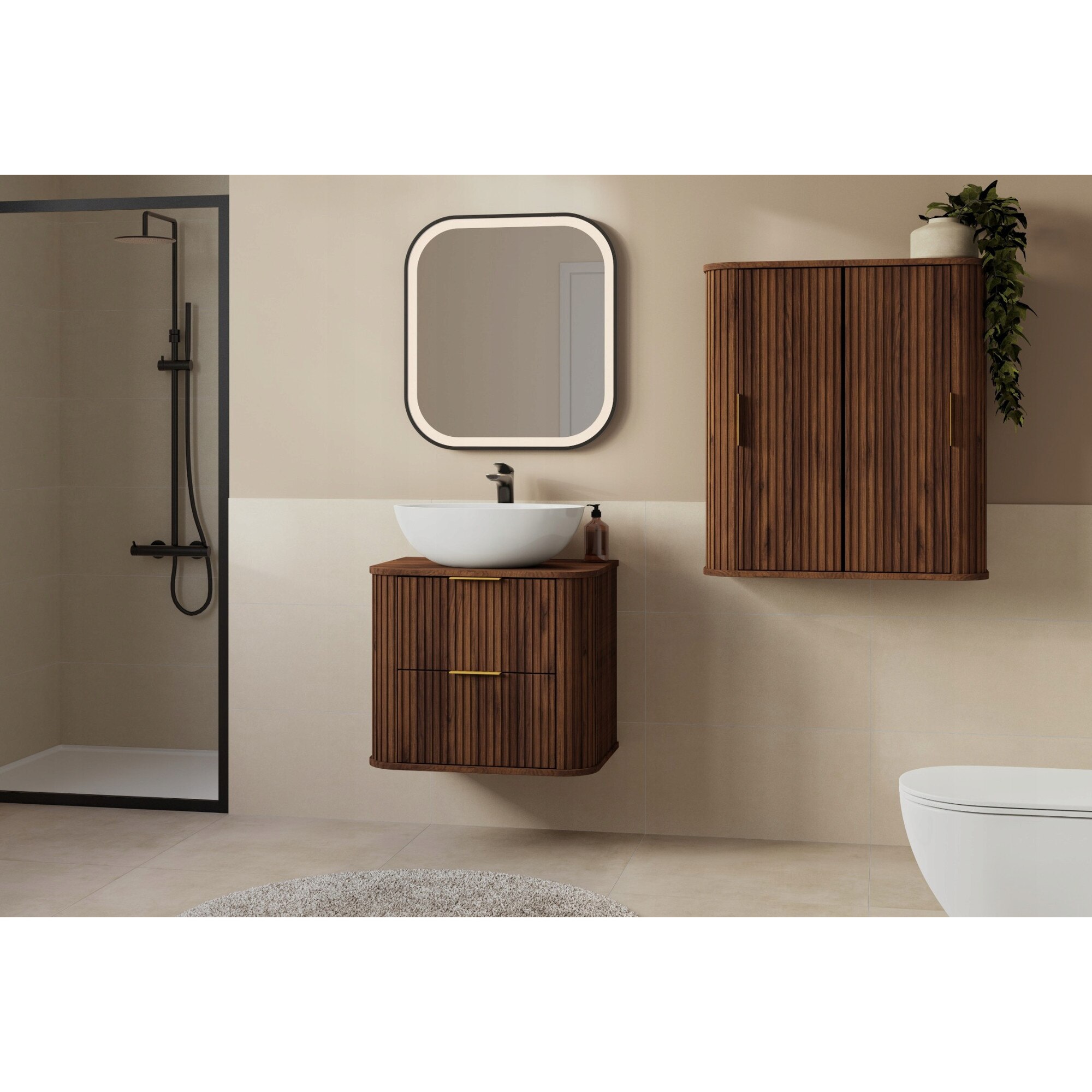 Dulap De Baie, Rodan, Elegance, 60.4x51.7x41.5 cm, Material MDF, Placa ...